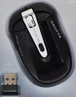 Elephant Wireless Laser Mouse ELE-M512 'METALLOID' - Black